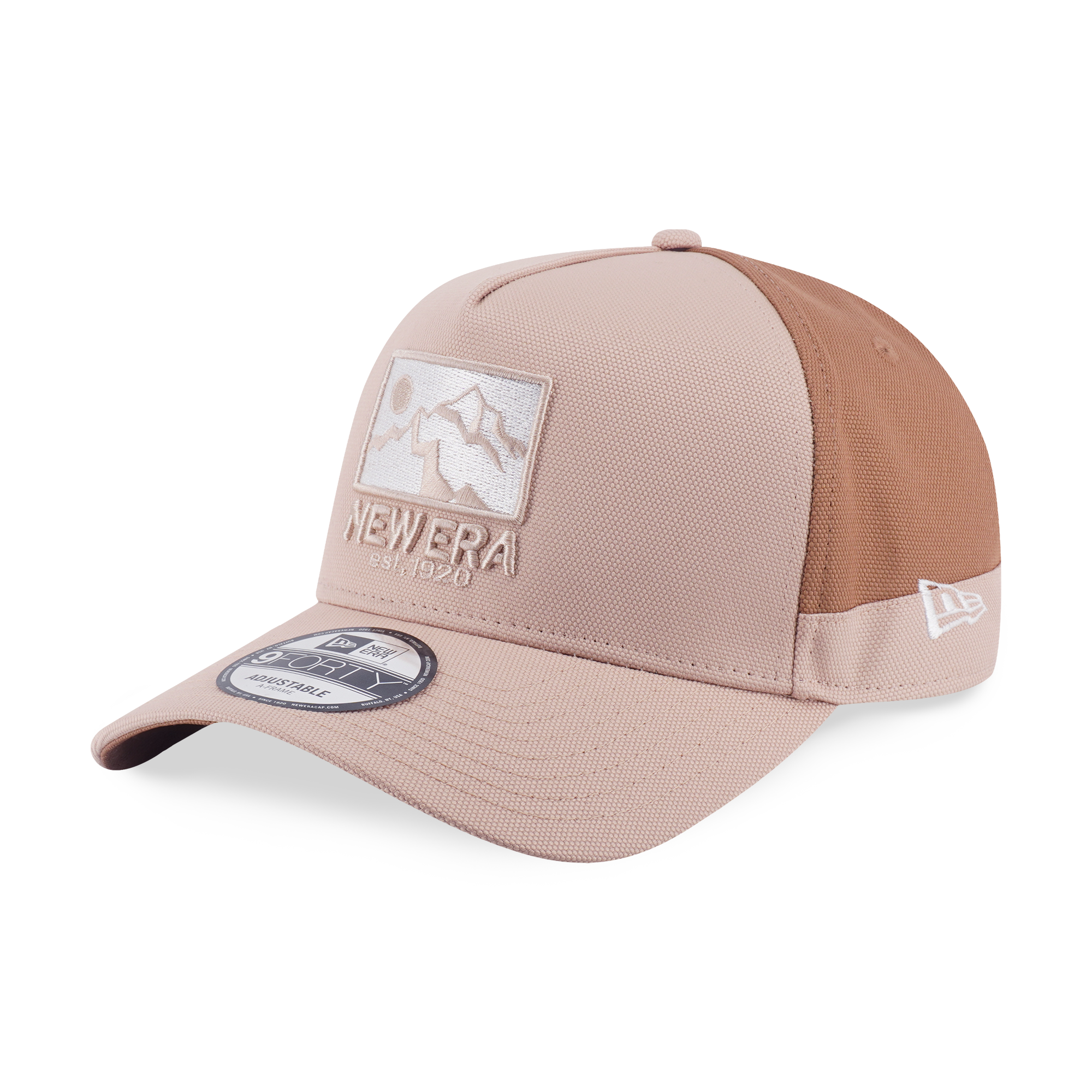 New Era 9FORTY A-Frame Wordmark Cordura Re Cor Oat Milk Snapback Cap ...